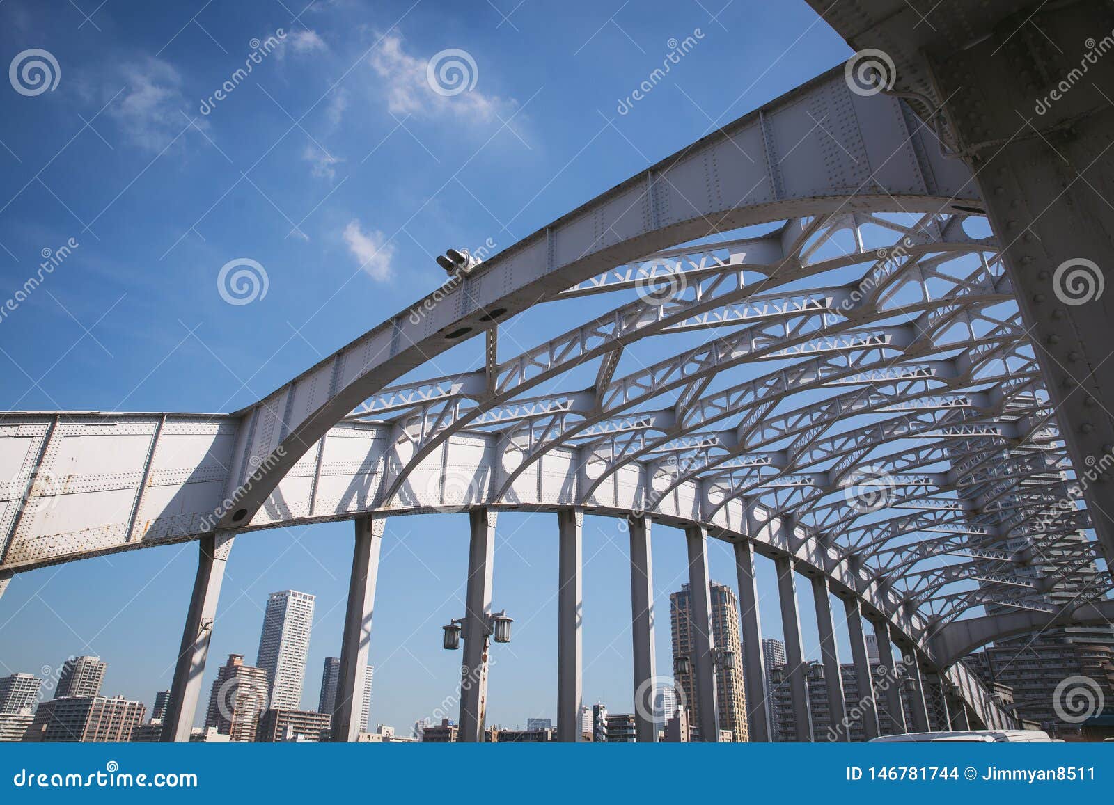 Iron brige in tokyo stock photo. Image of kachidoki - 146781744