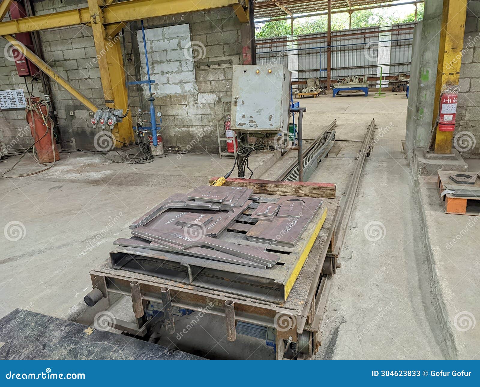 Iron carriage stock image. Image of industry, wall, iron - 304623833