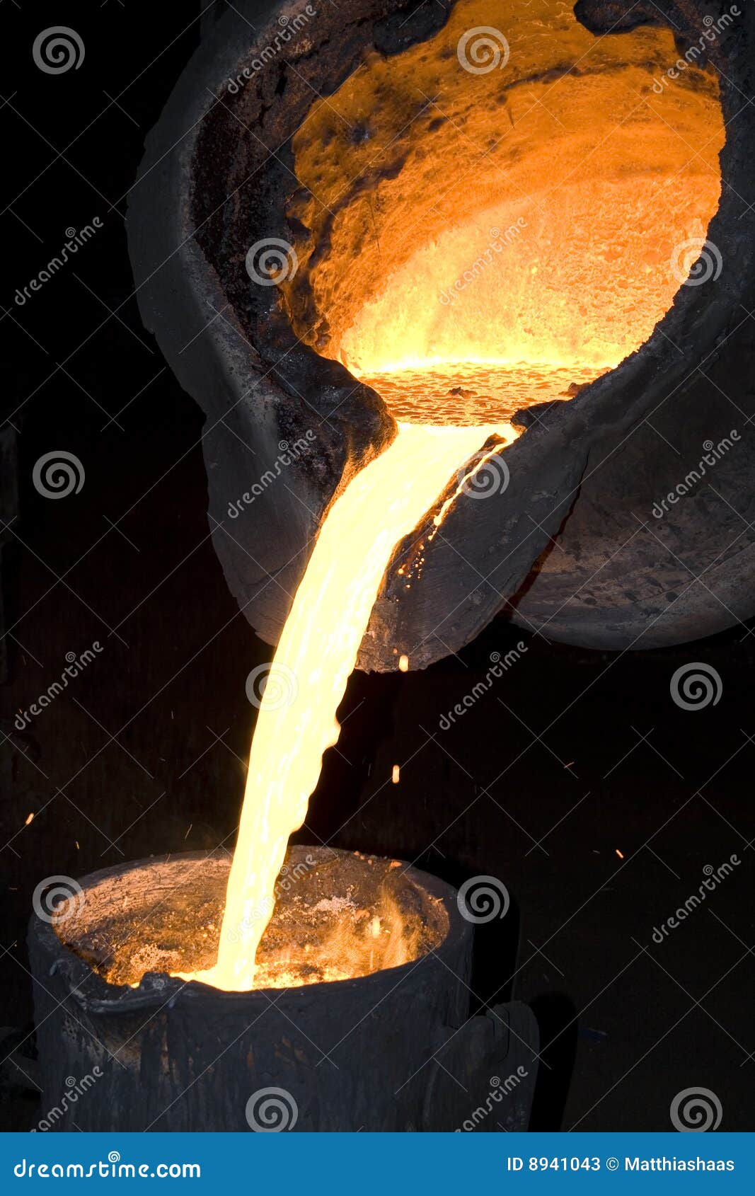 Iron Casting stock image. Image of heat, filling, occupation - 8941043