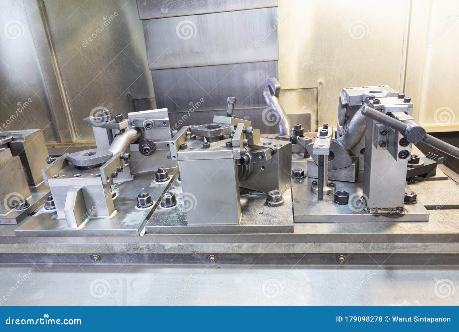 Iron Casting Pipes Were Clamped on Jig , Ready for Machining Process ...