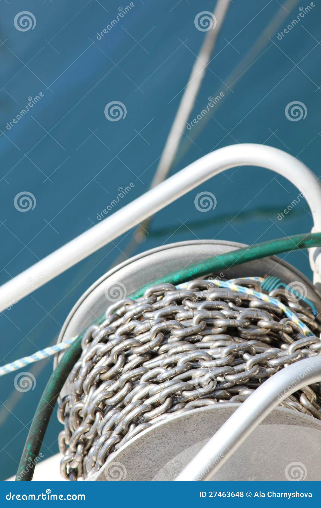 Iron chain stock photo. Image of sunlight, single, metal - 27463648