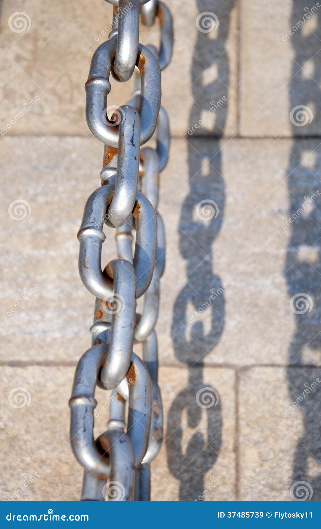 Iron chain stock image. Image of close, protect, fence - 37485739