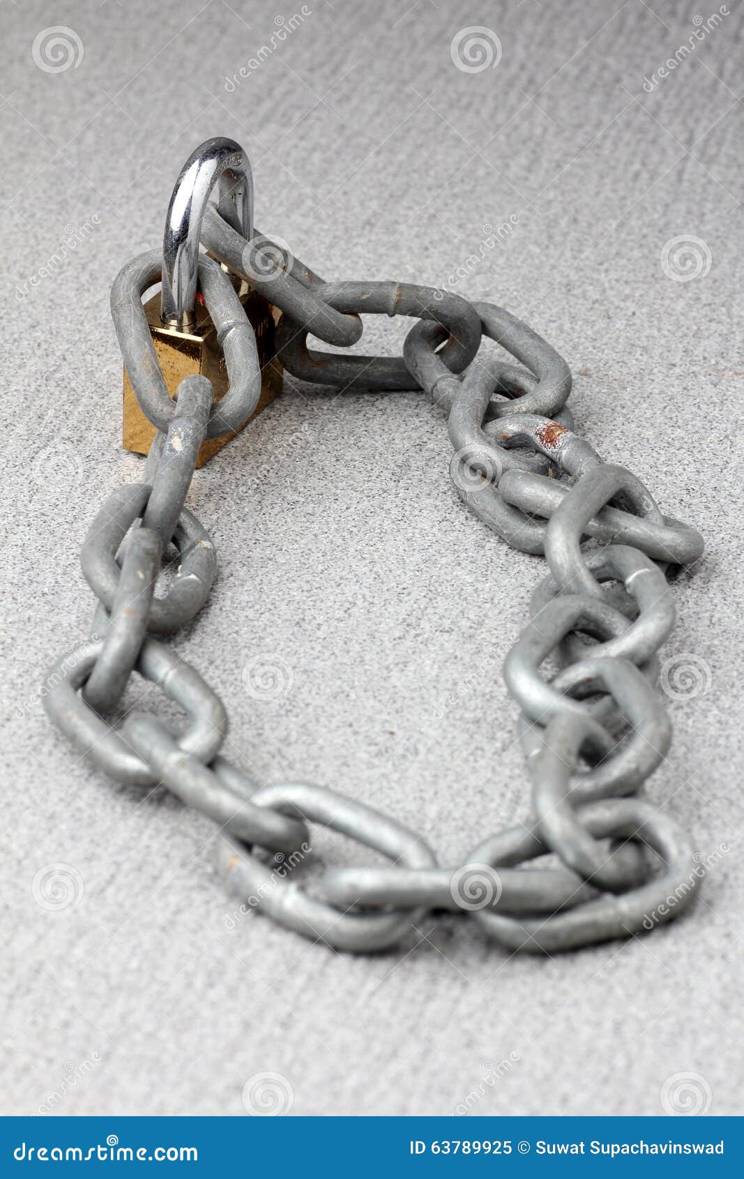 Iron Chain Lock Key on Rock Stock Image - Image of pattern, closeup ...