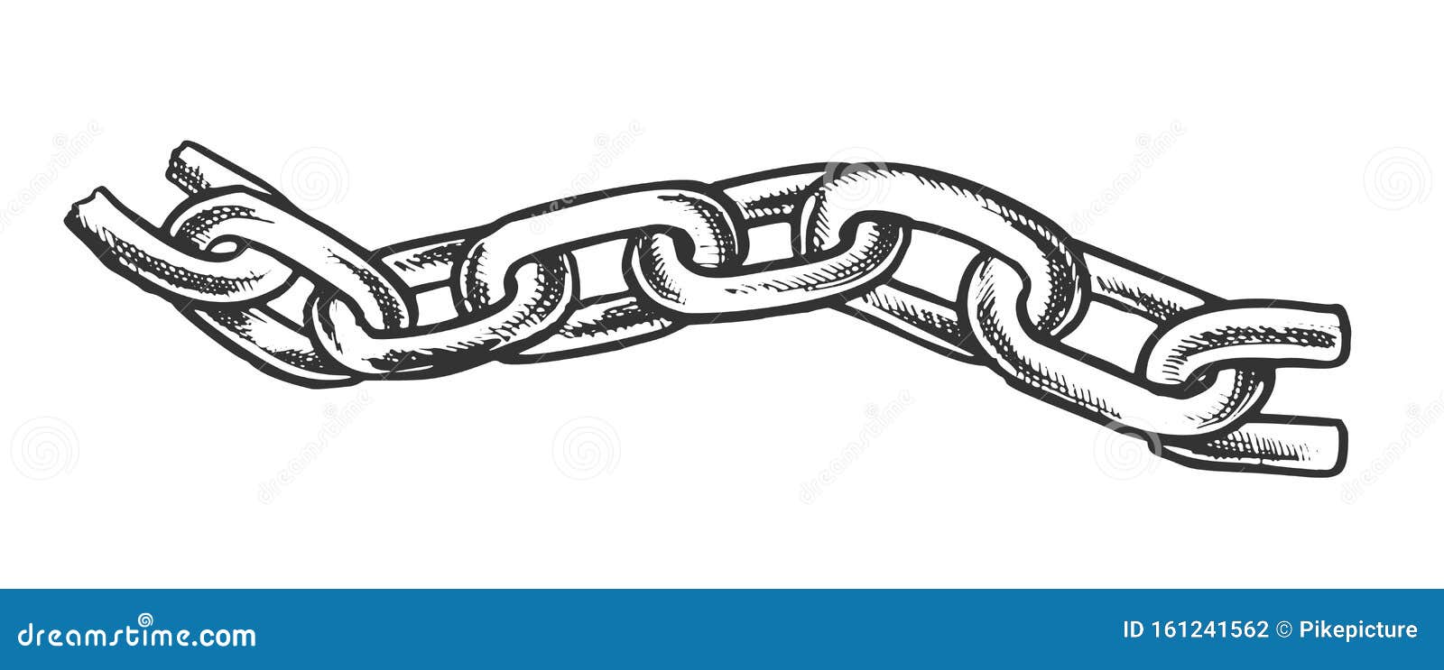 Iron Chain Protective Accessory Monochrome Vector Stock Vector ...