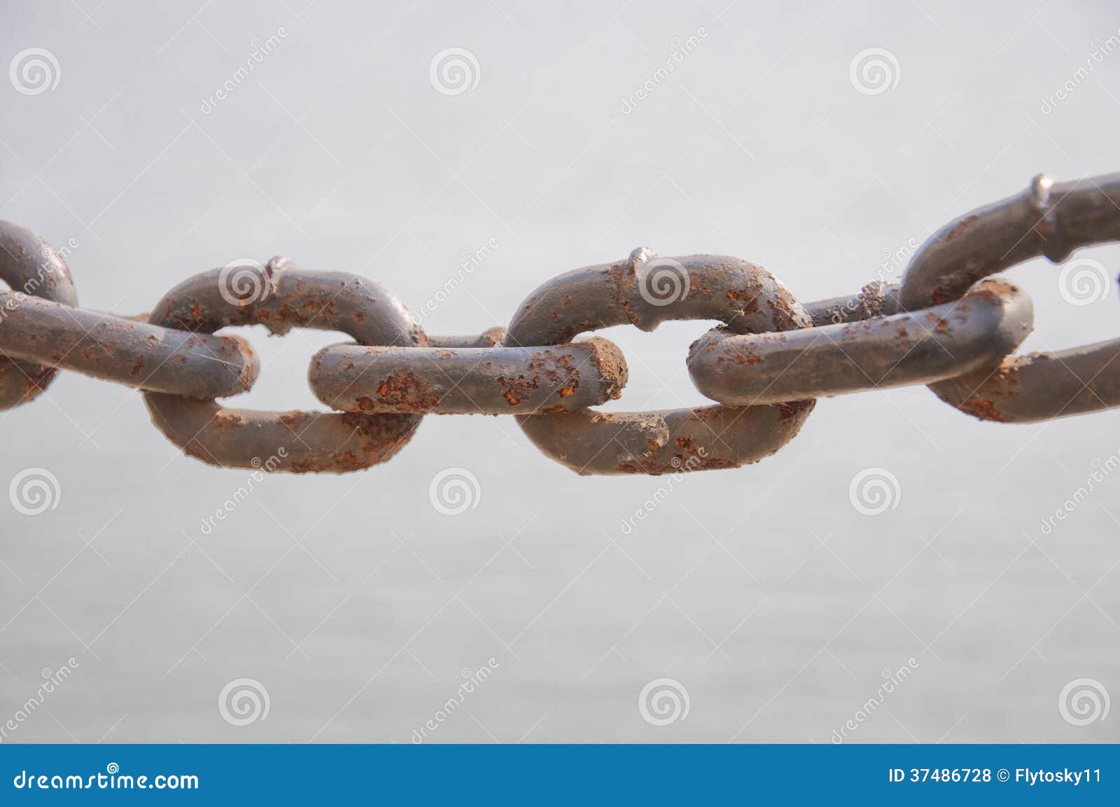 Iron Chain and River Background Stock Photo - Image of metallic, line ...