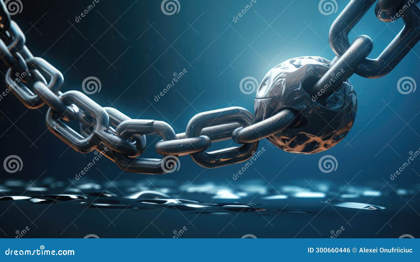 Iron Chains . Steel Chains . Broken Chain Stock Illustration ...