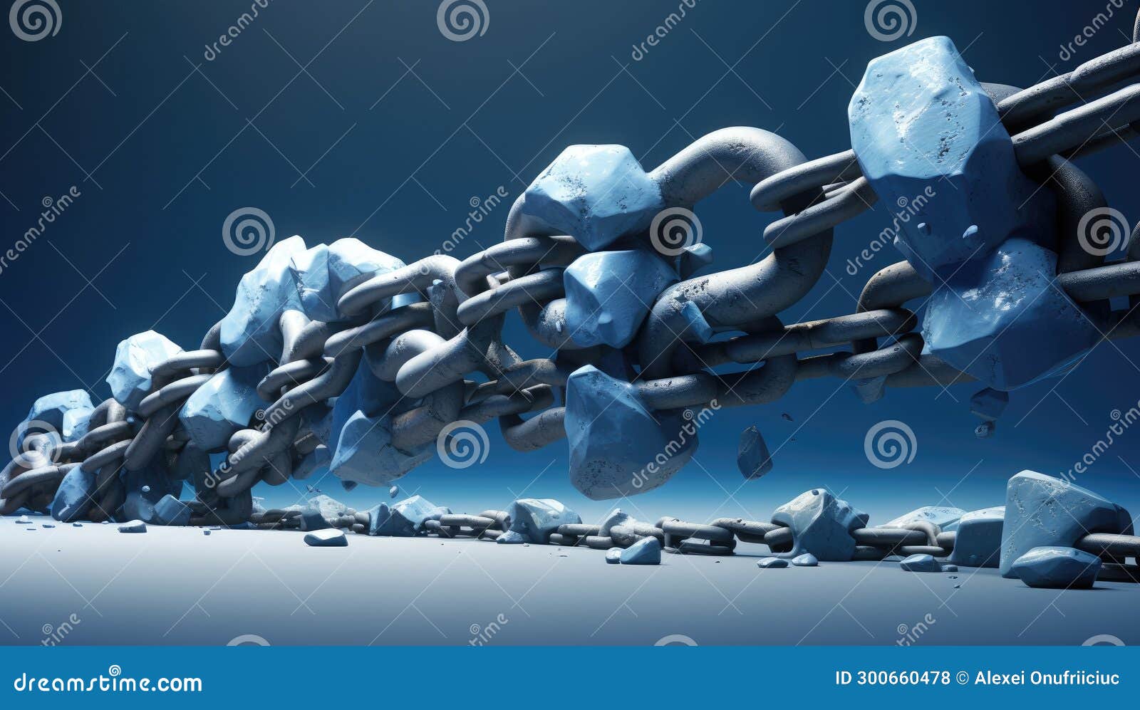 Iron Chains . Steel Chains . Broken Chain Stock Illustration ...