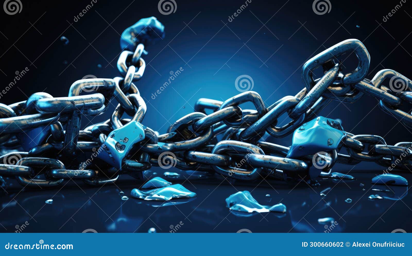 Iron Chains . Steel Chains . Broken Chain Stock Illustration ...