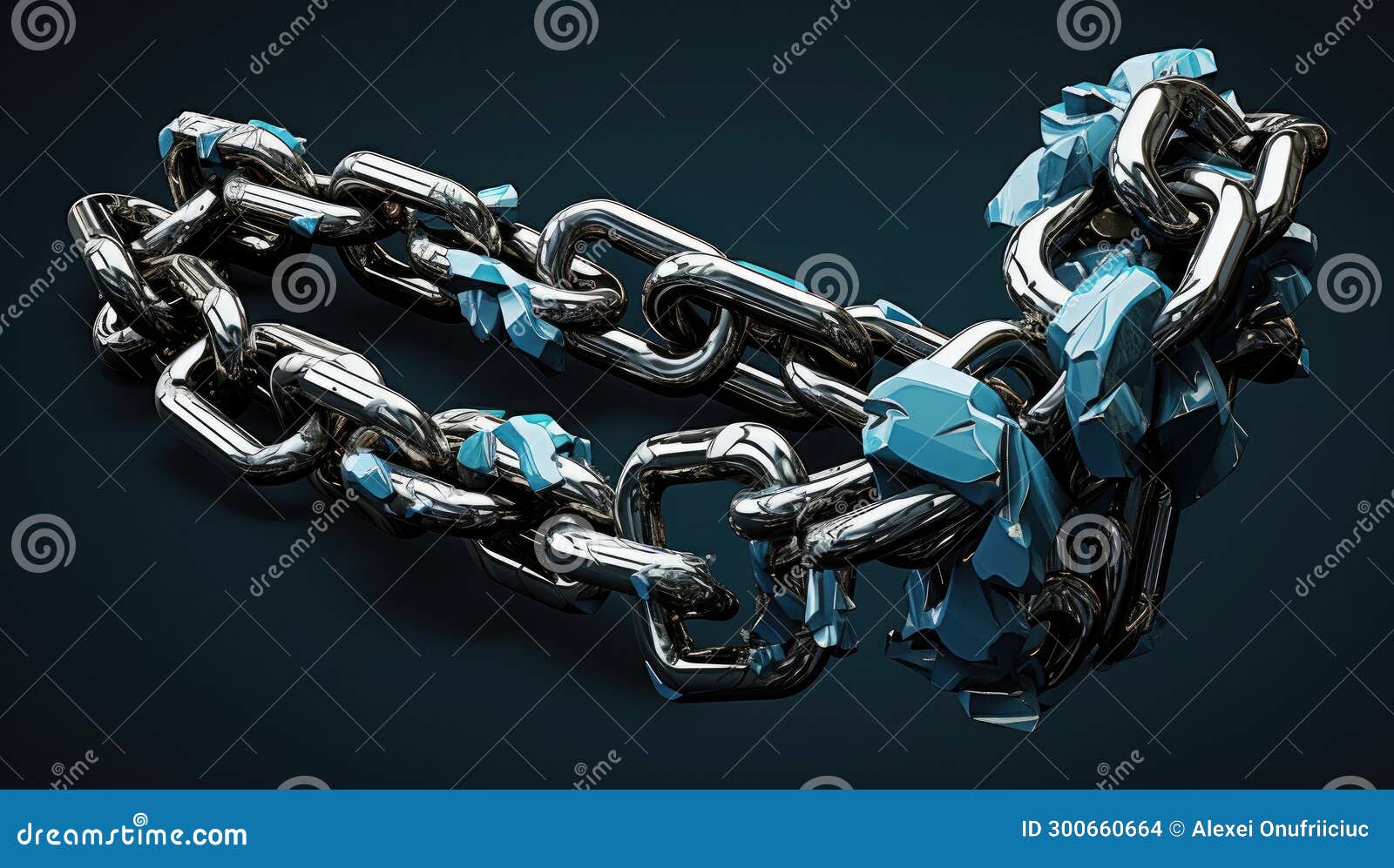 Iron Chains . Steel Chains . Broken Chain Stock Photo - Image of risk ...