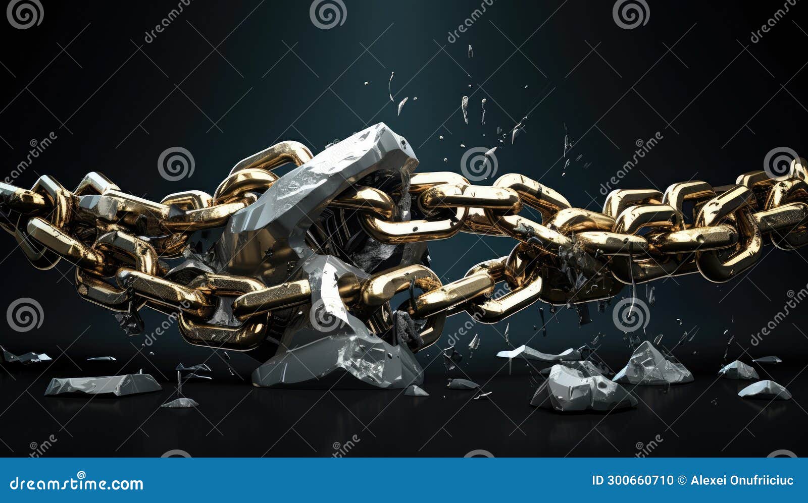 Iron Chains . Steel Chains . Broken Chain Stock Illustration ...