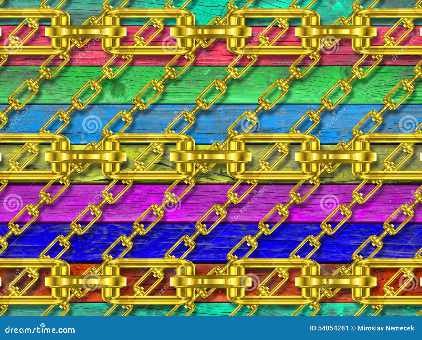 Iron Chains With Glazed Tiles Seamless Texture Royalty-Free Stock ...