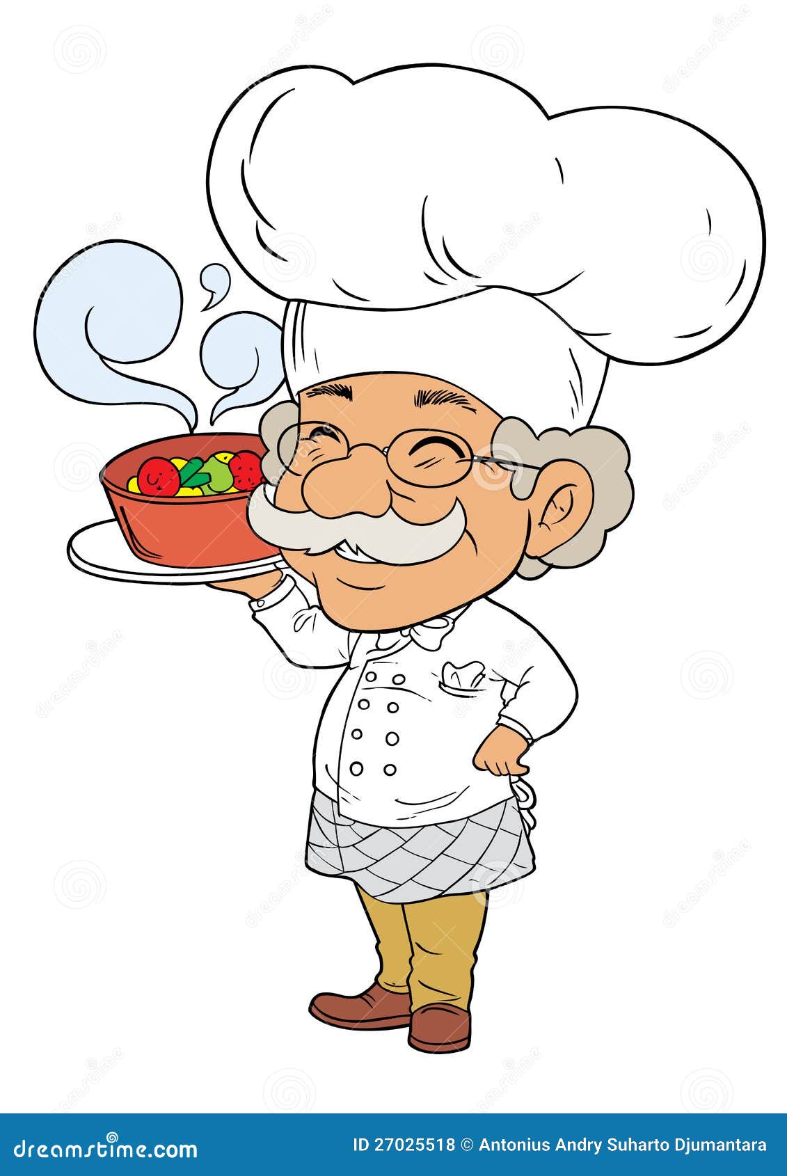 Iron Chef stock vector. Illustration of restaurant, dish - 27025518