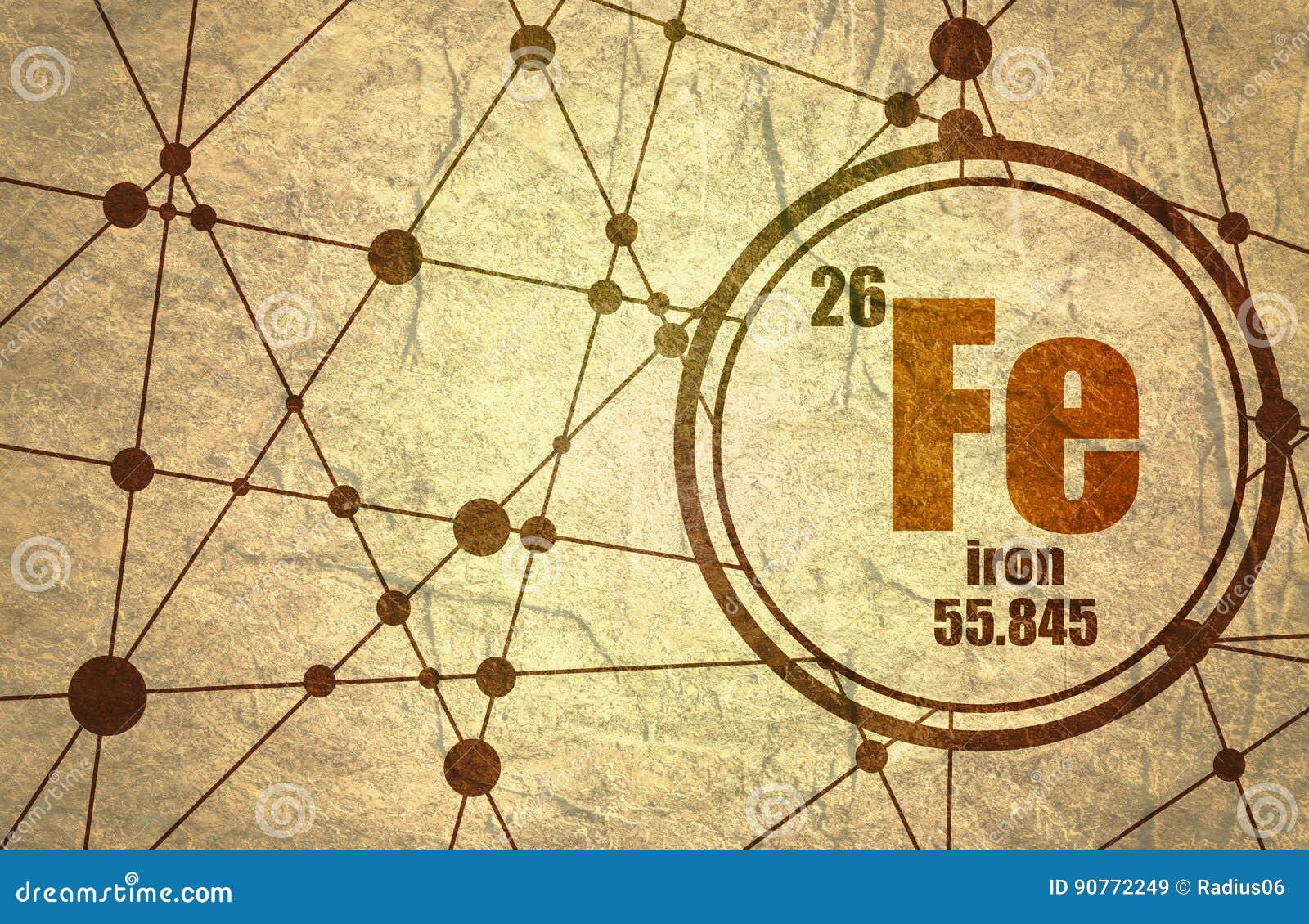 Iron chemical element. stock illustration. Illustration of education ...