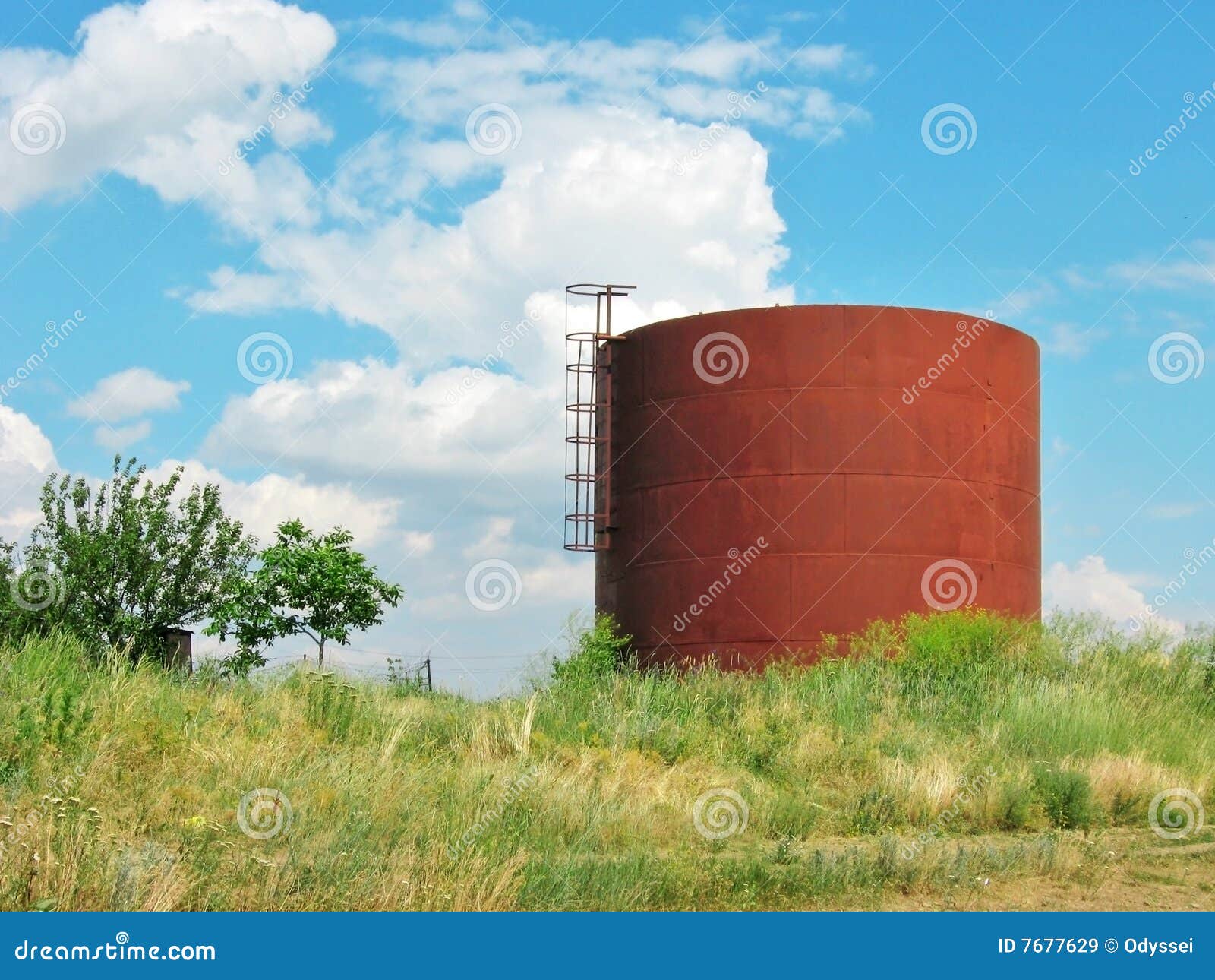 Iron cistern stock image. Image of container, olden, barrel - 7677629