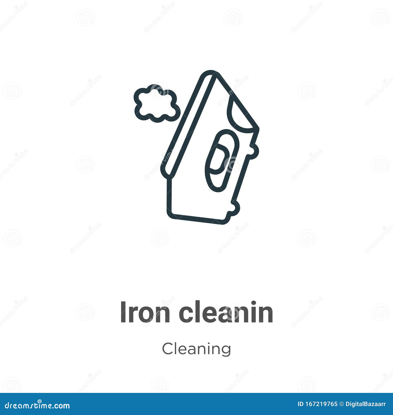 Iron Cleanin Icon Vector Isolated On White Background, Logo Concept Of ...