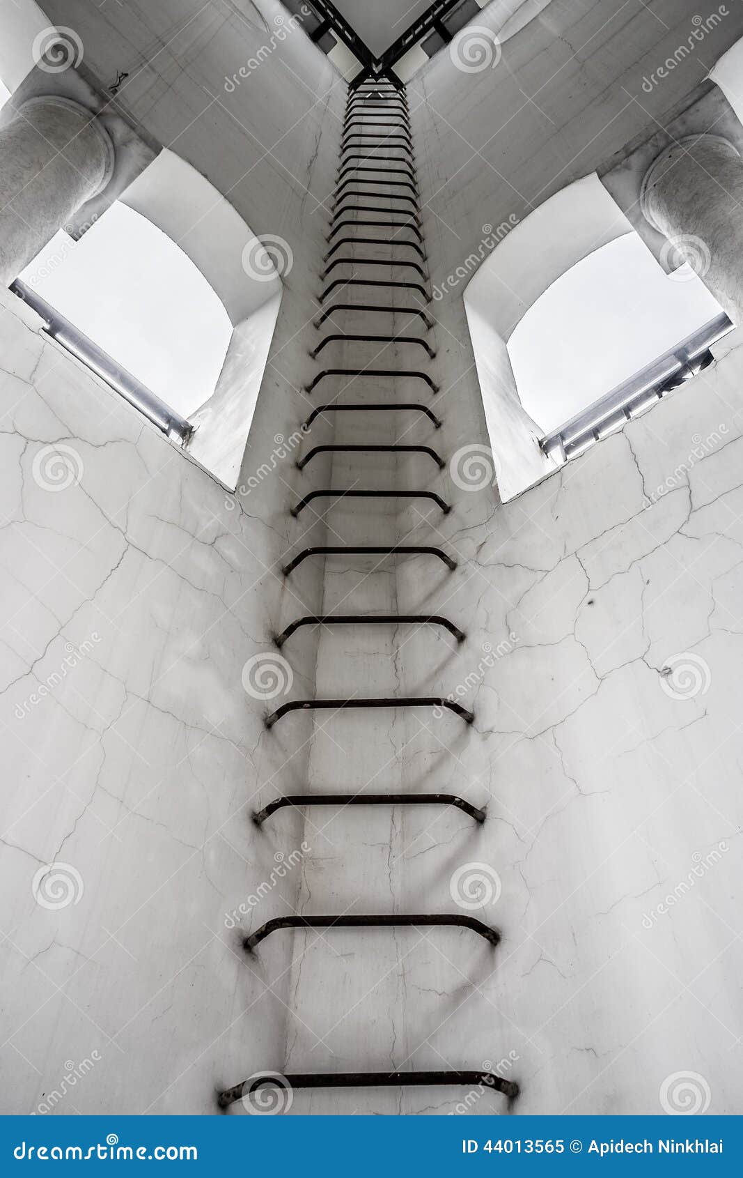 The iron climbing ladder stock image. Image of stairway - 44013565