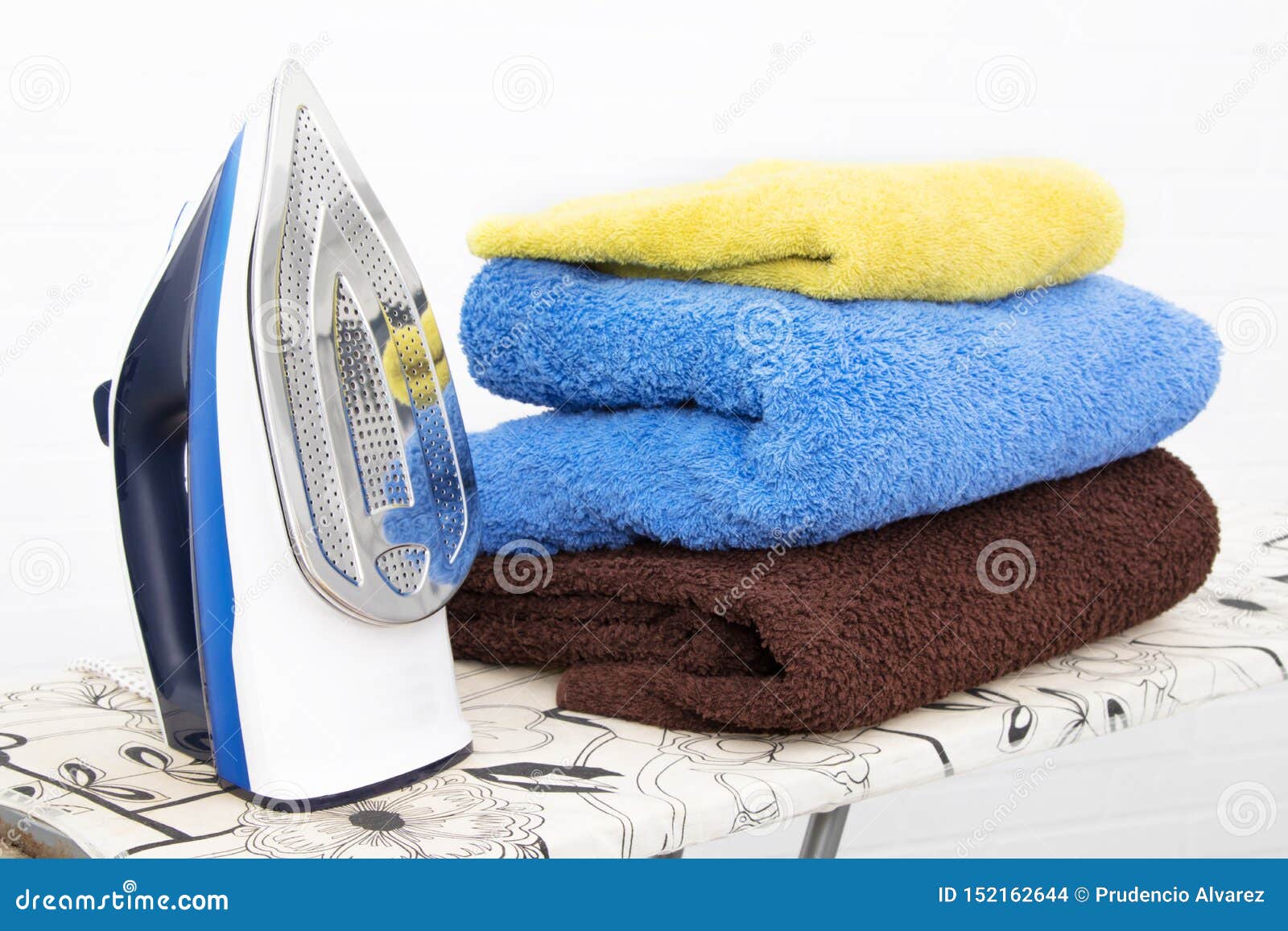 Iron with clothes stock photo. Image of appliances, clothes - 152162644