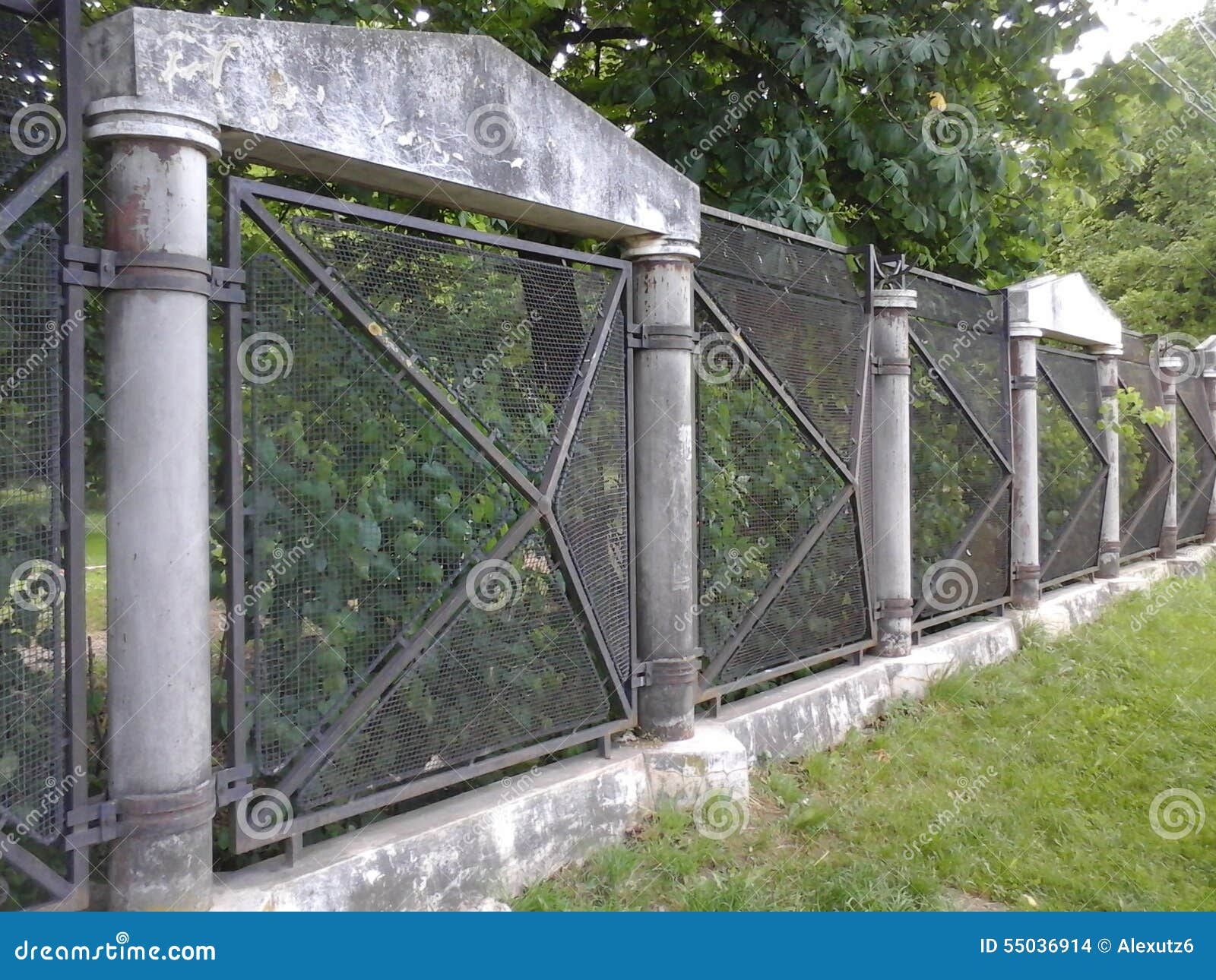 Iron & Concrete Gate stock photo. Image of master - 55036914