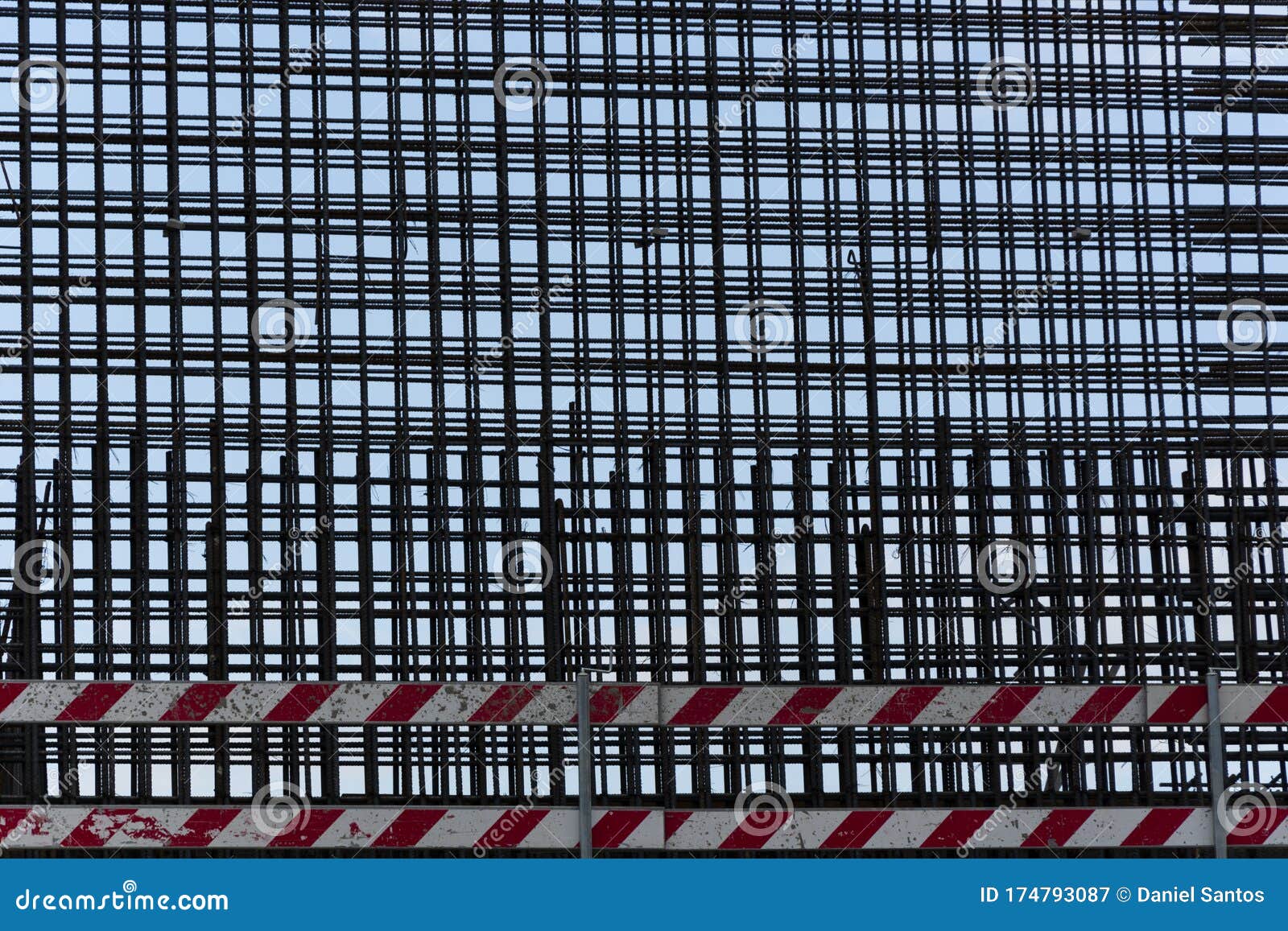 Iron Construction Bars. Iron Frame Stock Image - Image of industry ...