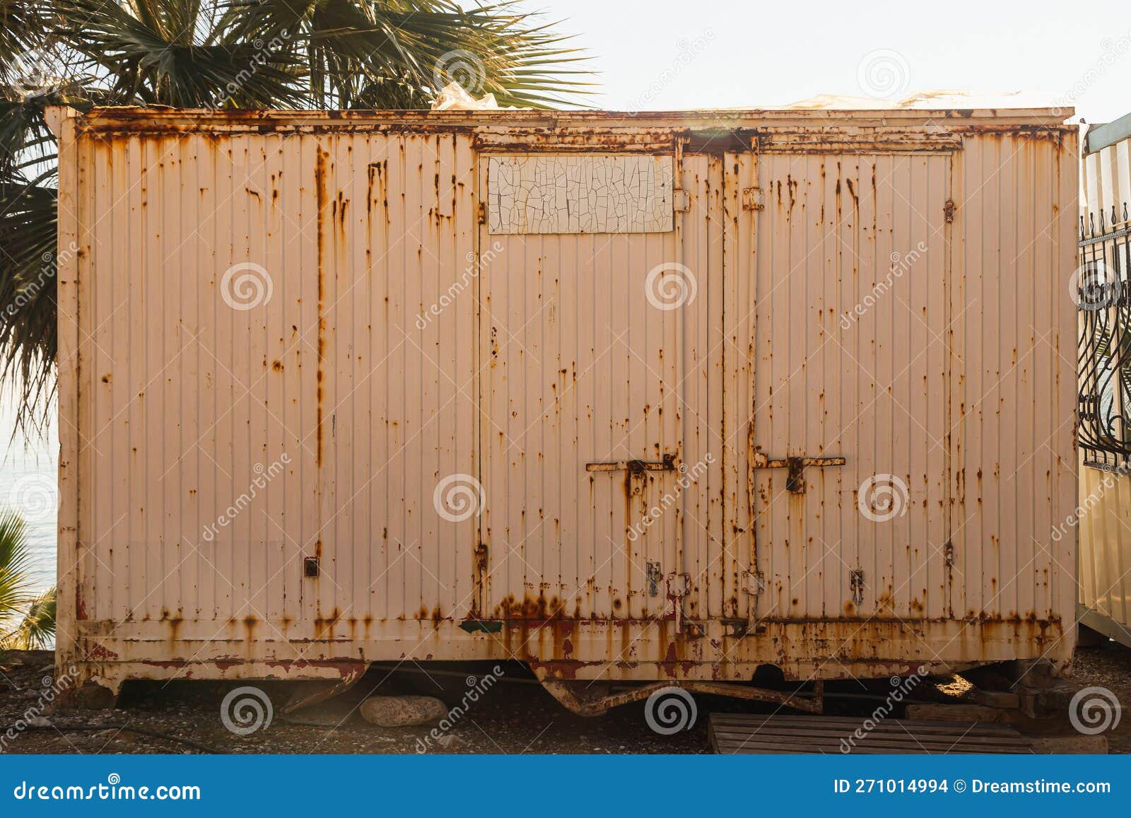 Iron container stock photo. Image of line, terminal - 271014994