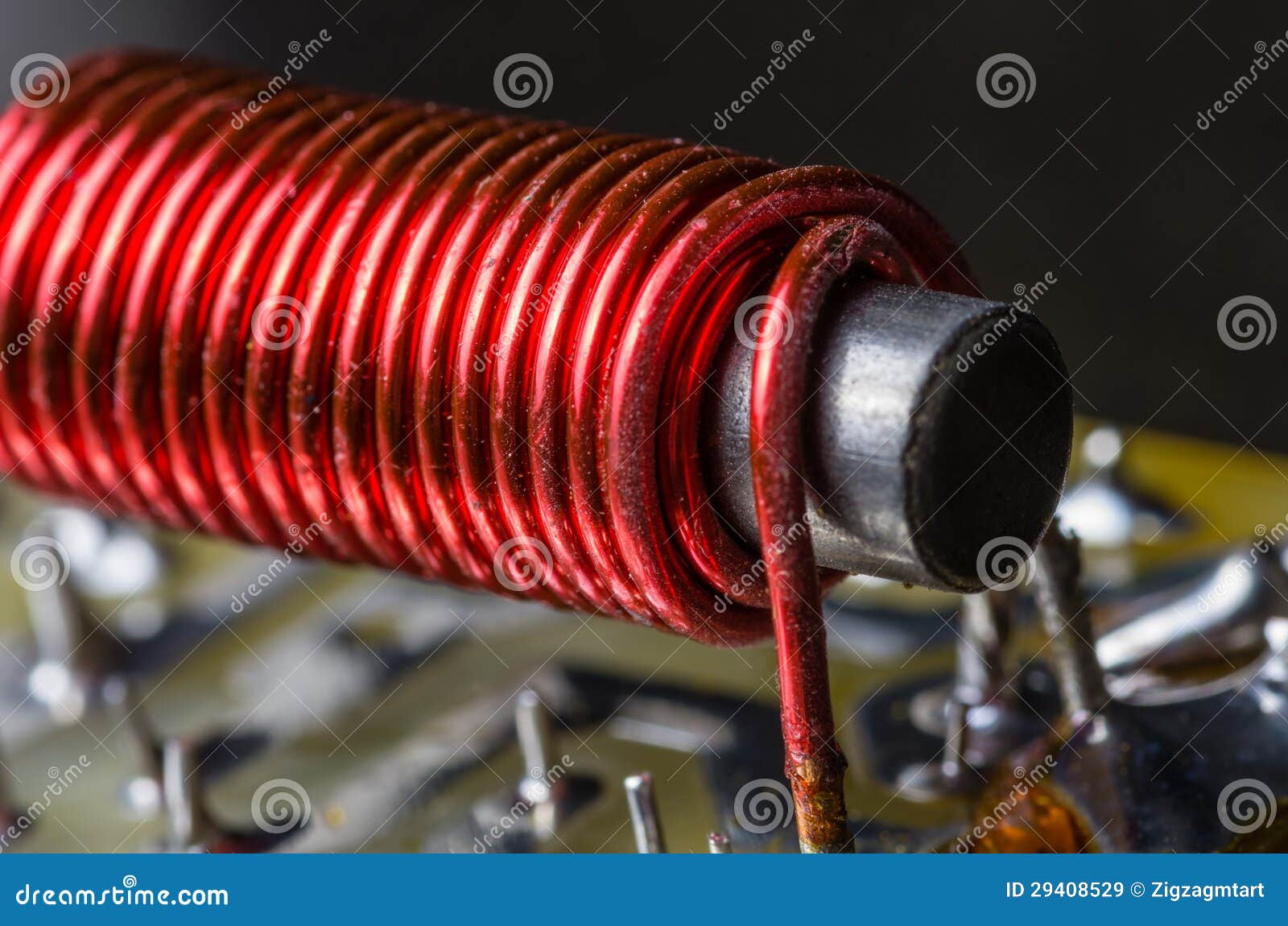 Electrical Coil Conduit Pipe On Box Embedded In Wall Stock Photo ...