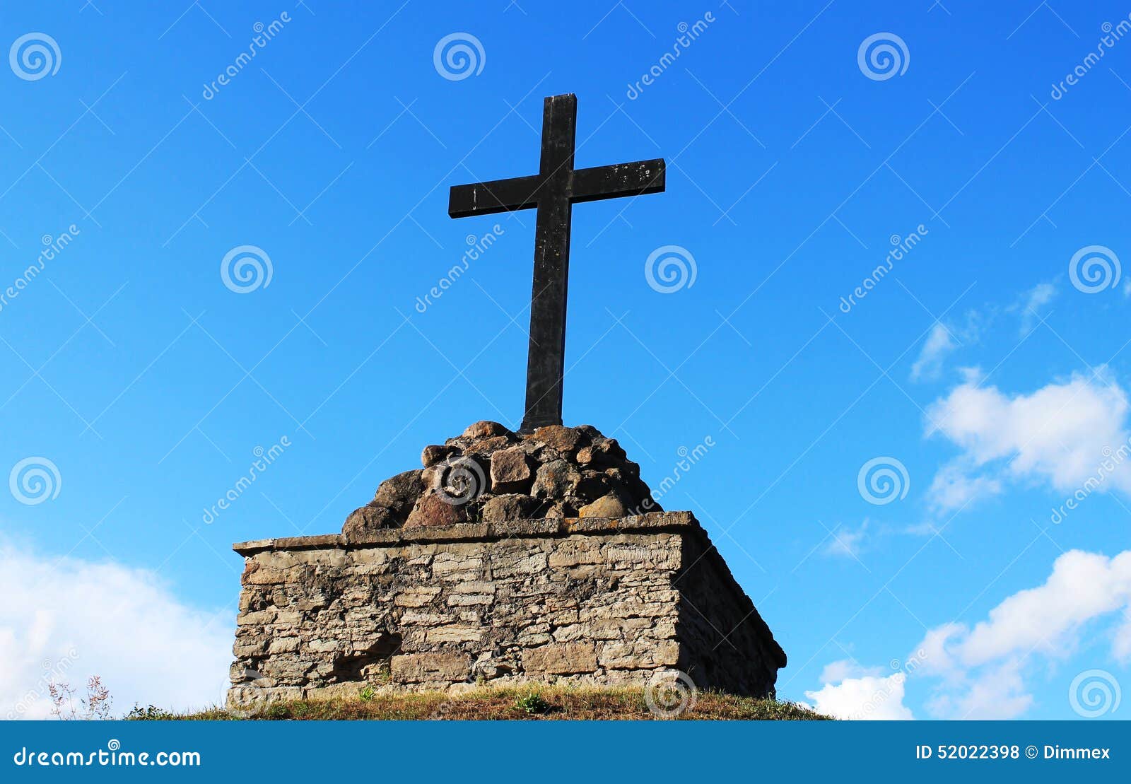 IRON CROSS stock photo. Image of christianity, black - 52022398