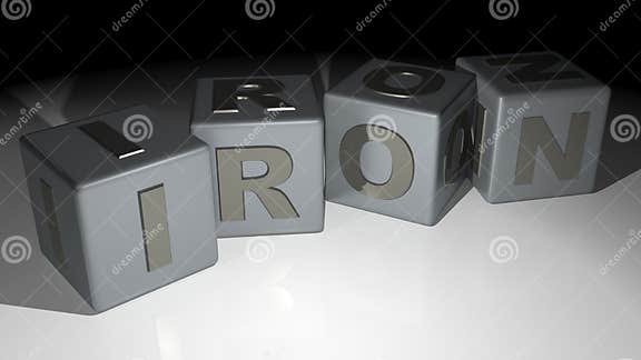 Iron cubes stock illustration. Illustration of cubes - 64979960