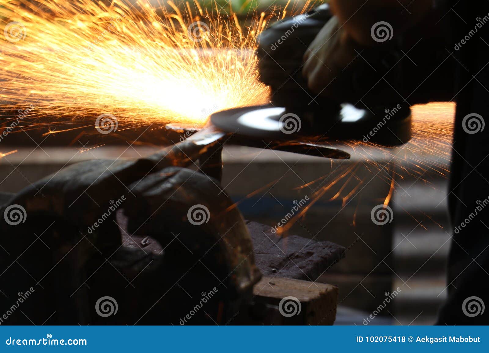 Steel fillet stock photo. Image of heat, welding, welder - 102075418