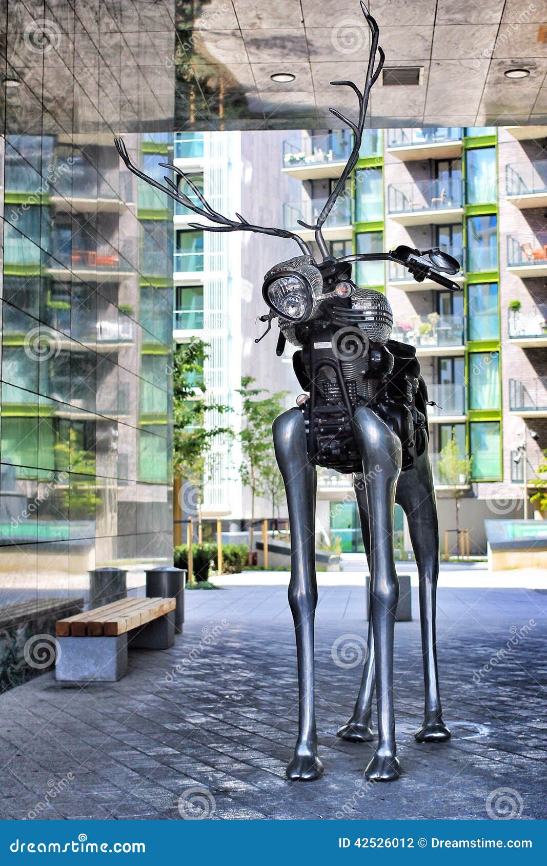 Iron deer stock illustration. Illustration of deer, bike - 42526012