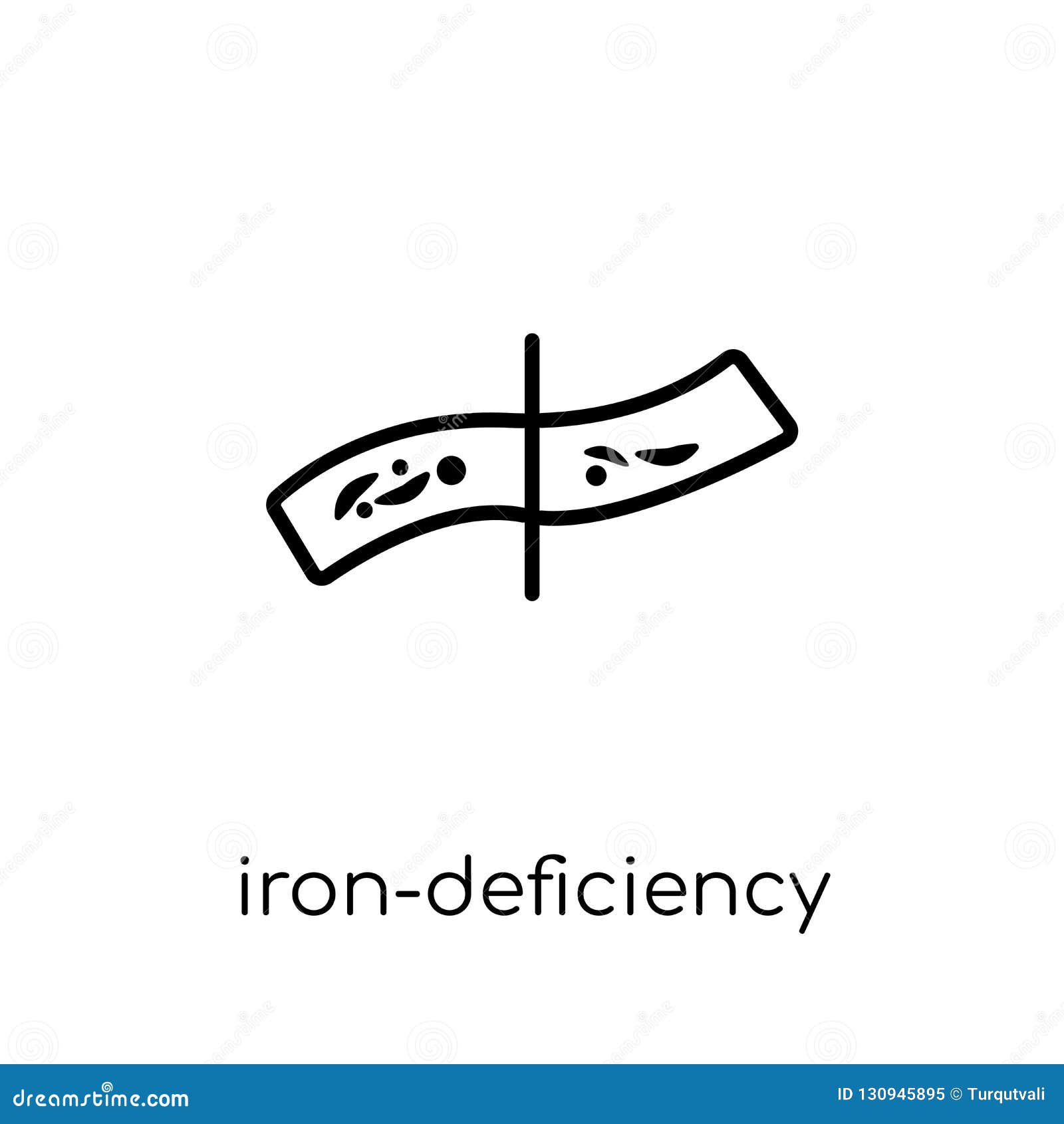 Iron-deficiency Anemia Icon. Trendy Modern Flat Linear Vector Ir Stock ... Iron-deficiency Anemia Icon. Trendy Modern Flat Linear Vector Ir Stock ...