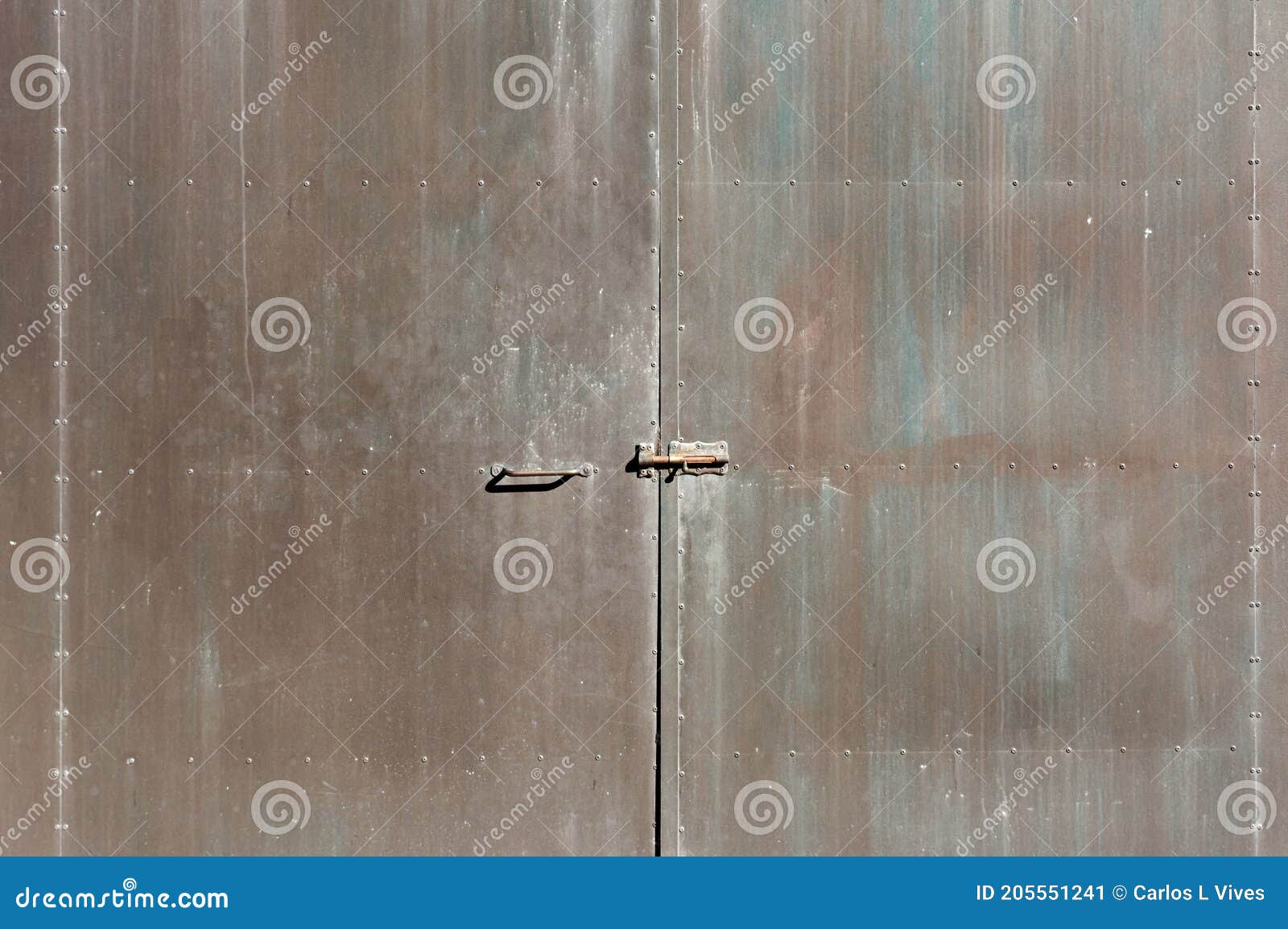 Iron Door Texture Rust with Red Blue Brown Colors Plates Glued with ...