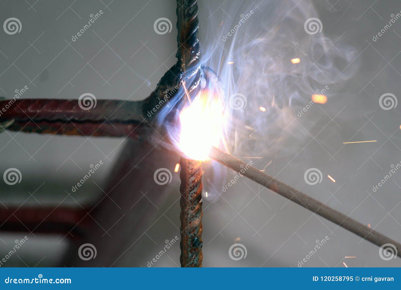 The iron electrodes stock image. Image of closeup, process - 120258795