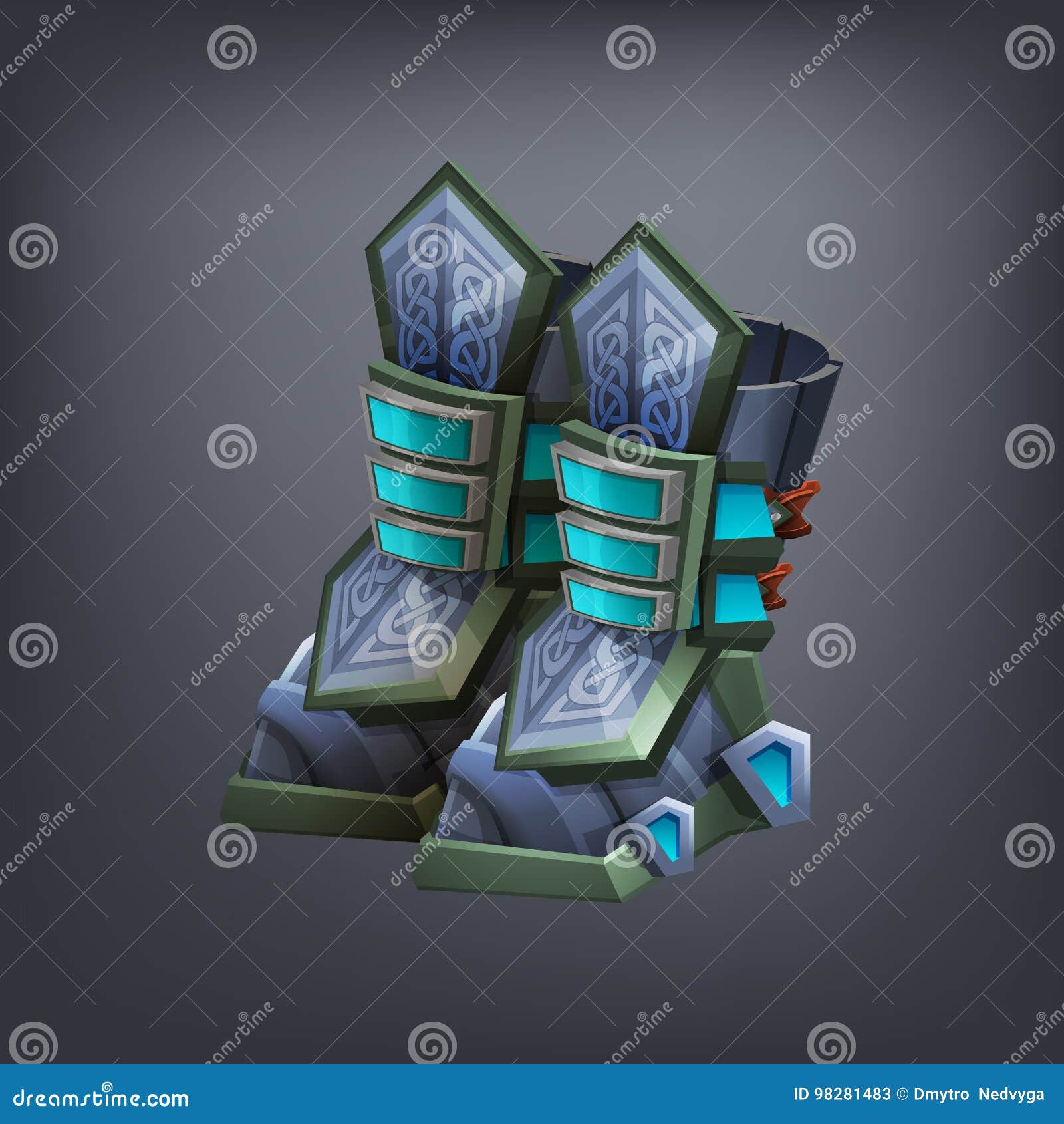 Iron Boots Icon In Trendy Flat Style Isolated On White Background ...