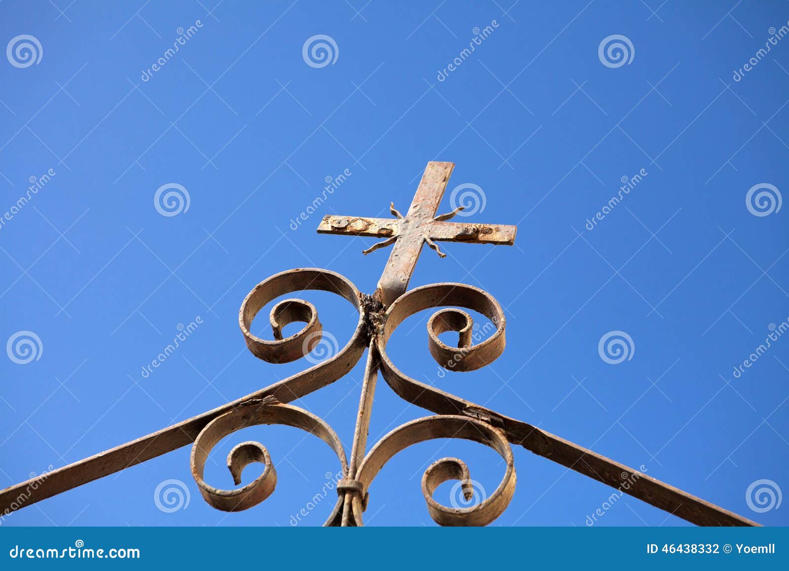 Iron fence stock photo. Image of architecture, border - 46438332