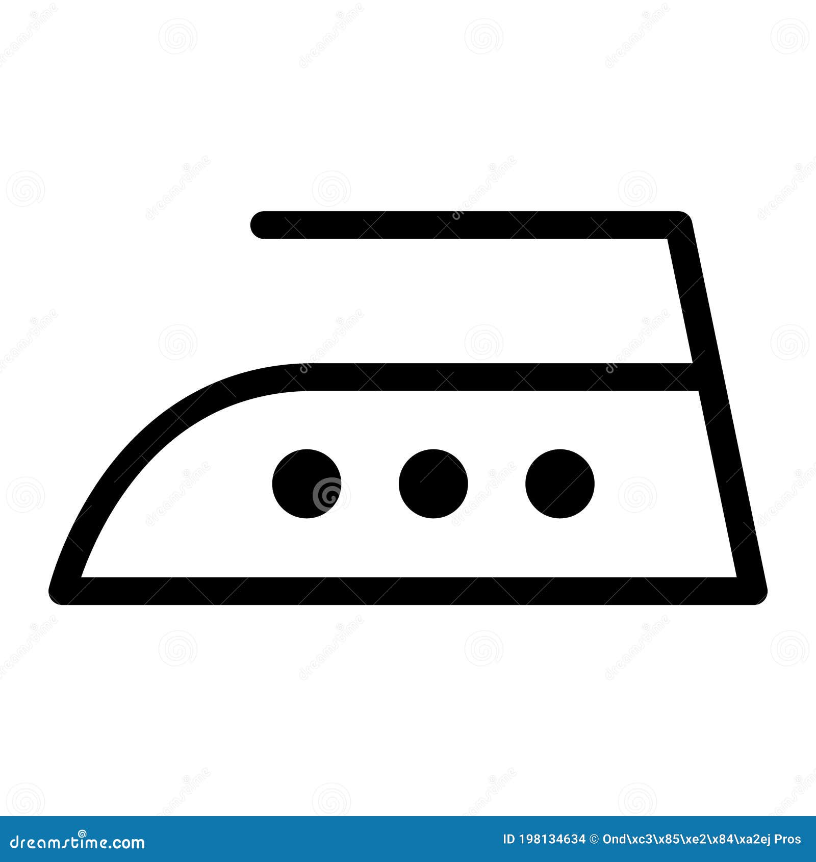 Iron Flat Icon Isolated on White Background. High Temperature Level ...