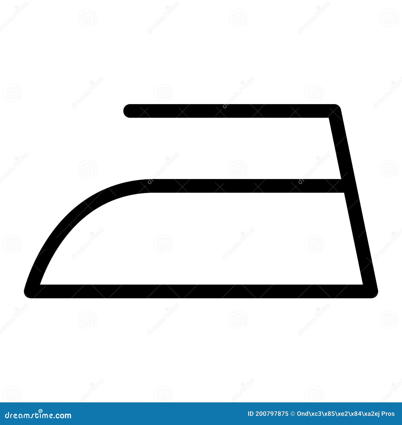 Iron Flat Icon Isolated on White Background. Ironing Symbol Stock ...