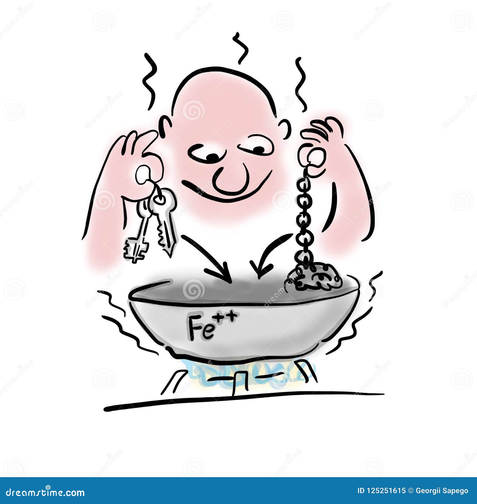 Iron in food stock illustration. Illustration of rich - 125251615