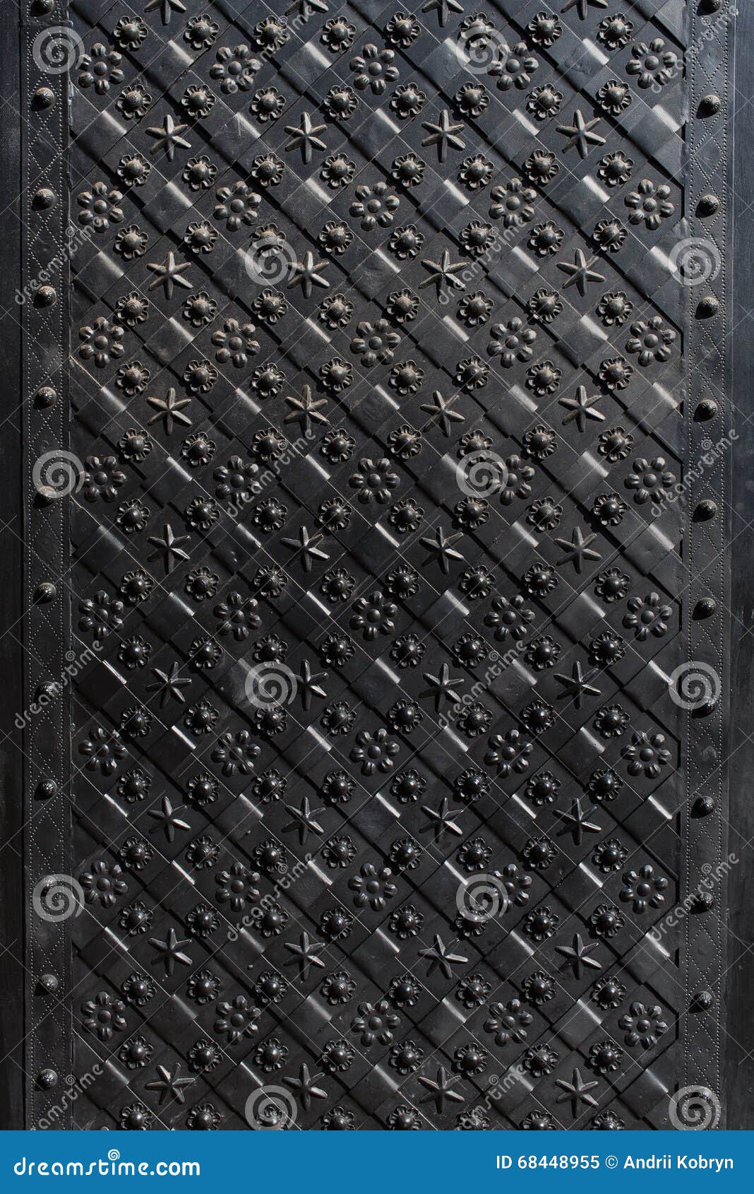 Iron Forged Fence With A Traditional Italian Pattern. Royalty-Free ...