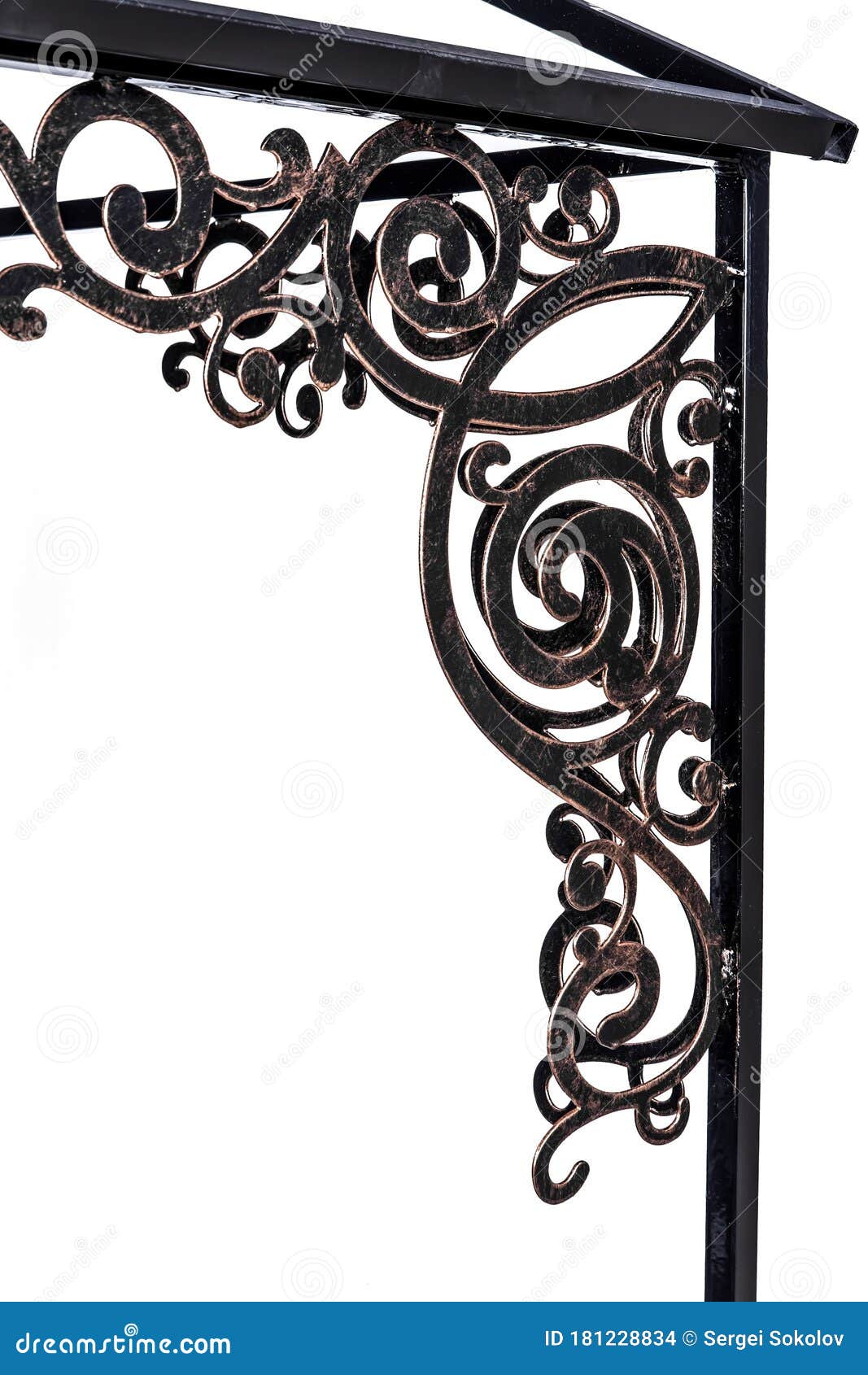 Iron Forged Products Patterns on a White Background Stock Illustration ...