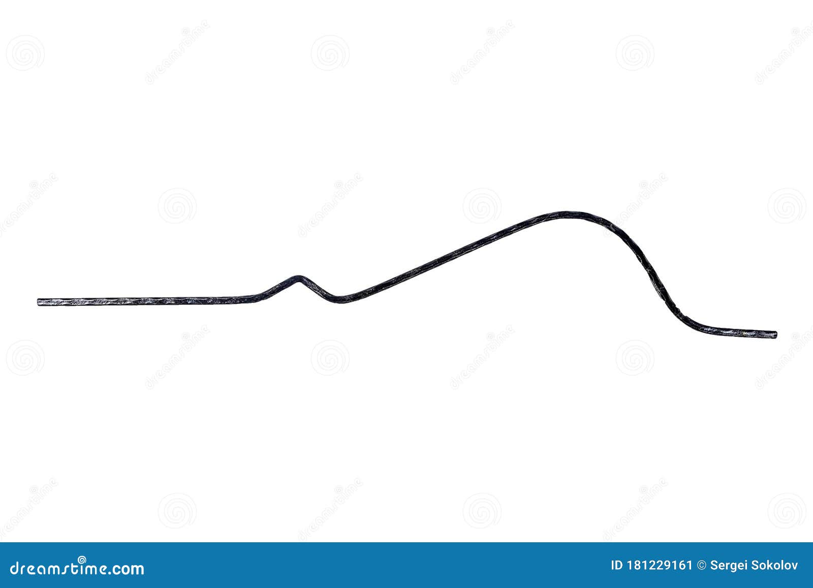 Iron Forged Products Patterns on a White Background Stock Illustration ...