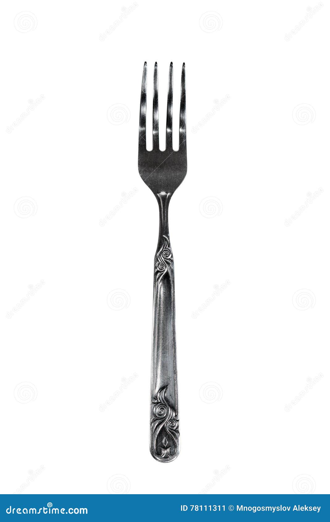 Iron Fork, on Wite Background, Isolated Stock Image - Image of tool ...