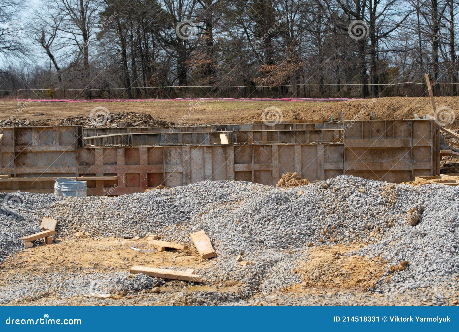 Iron Formwork for the Foundation of the House Stock Image - Image of ...