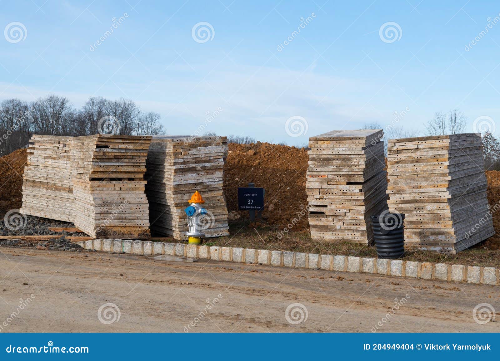 Iron Formwork for the Foundation Stock Photo - Image of rebar ...