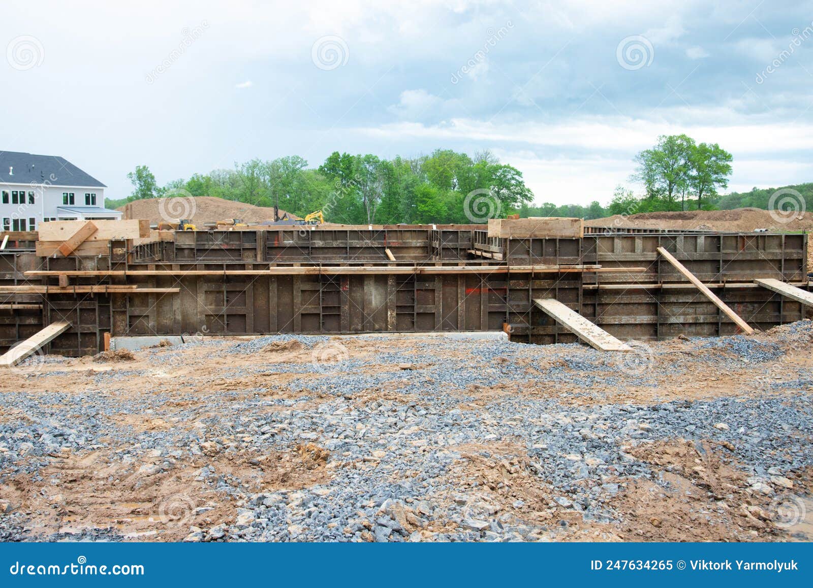 Iron Formwork for Foundation Metal Stock Image - Image of armature ...