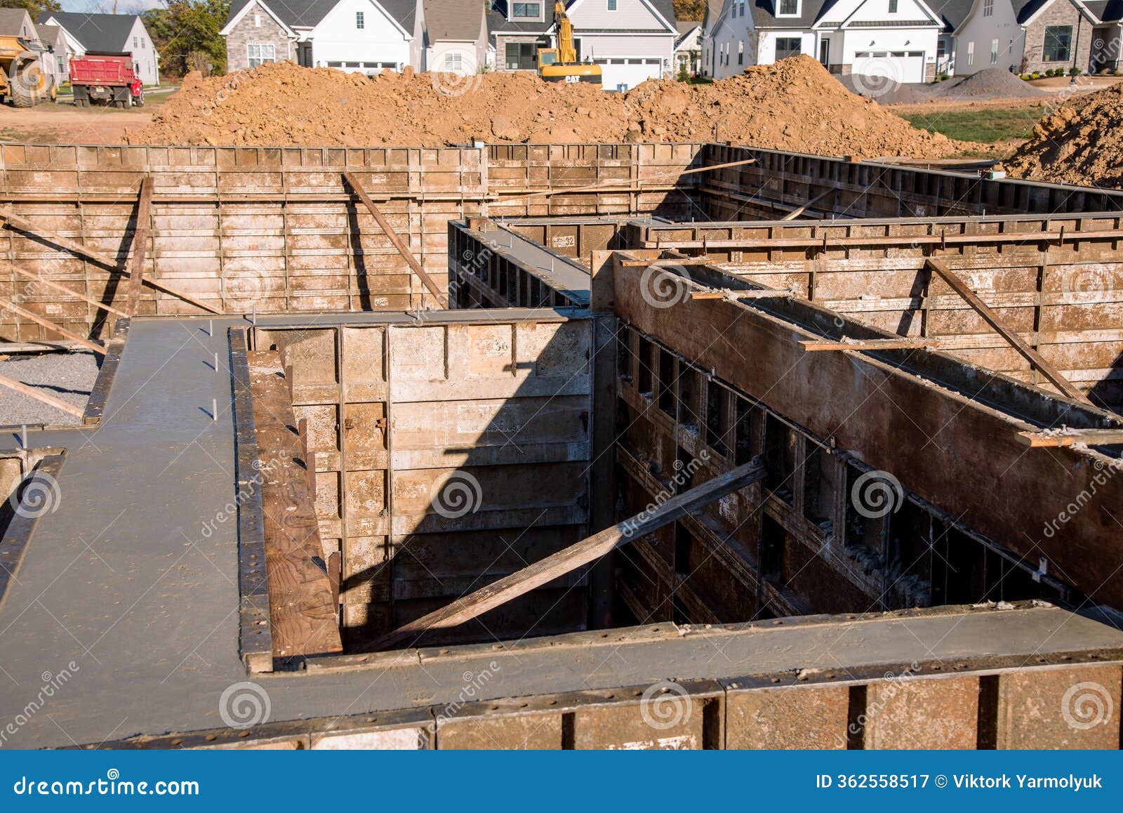 Formwork For Foundation Stock Image | CartoonDealer.com #65551207