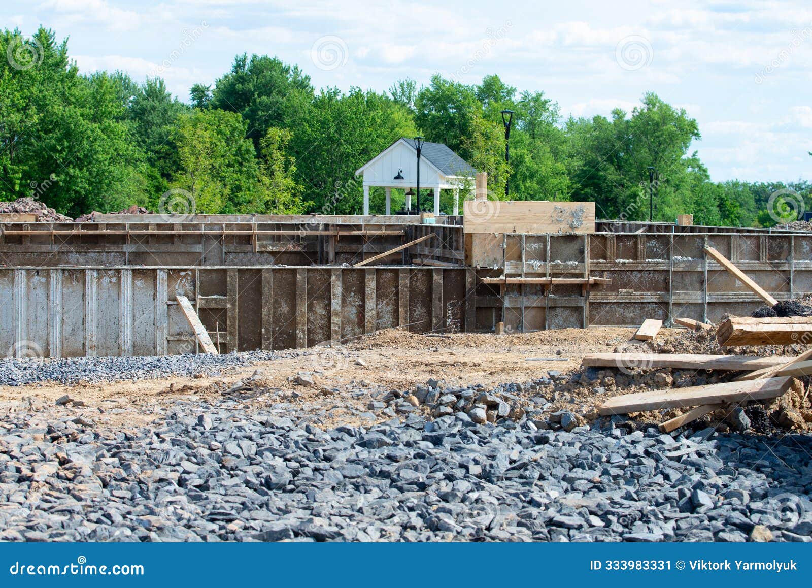Iron Frame for the Foundation of a New House Stock Image - Image of ...