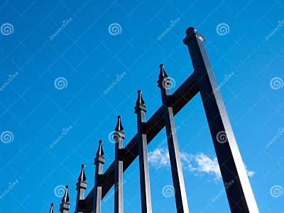 Iron gate stock photo. Image of security, protection - 16226076
