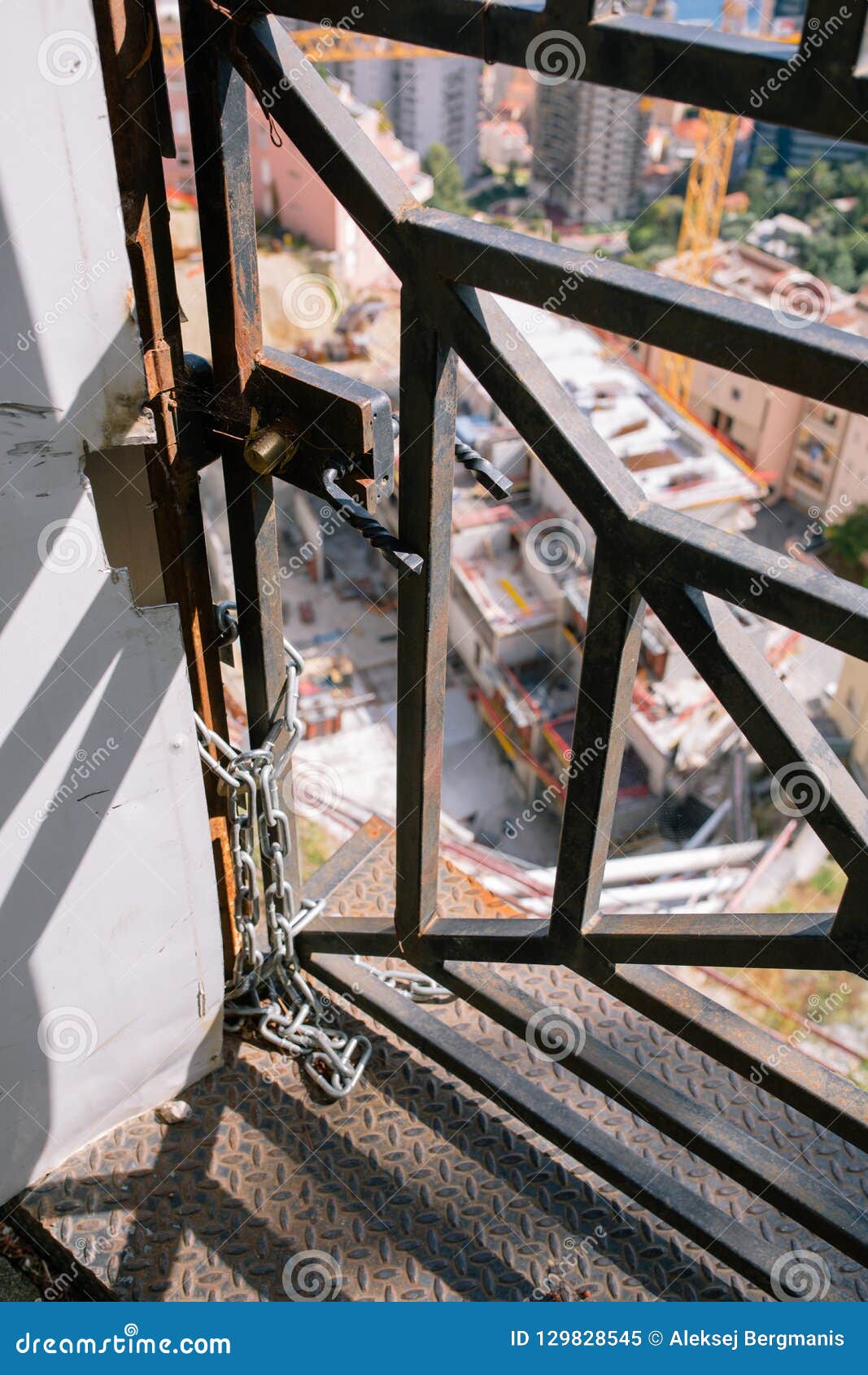 Iron Gate Iron Gate with a View of the Cliff Building and the City in ...