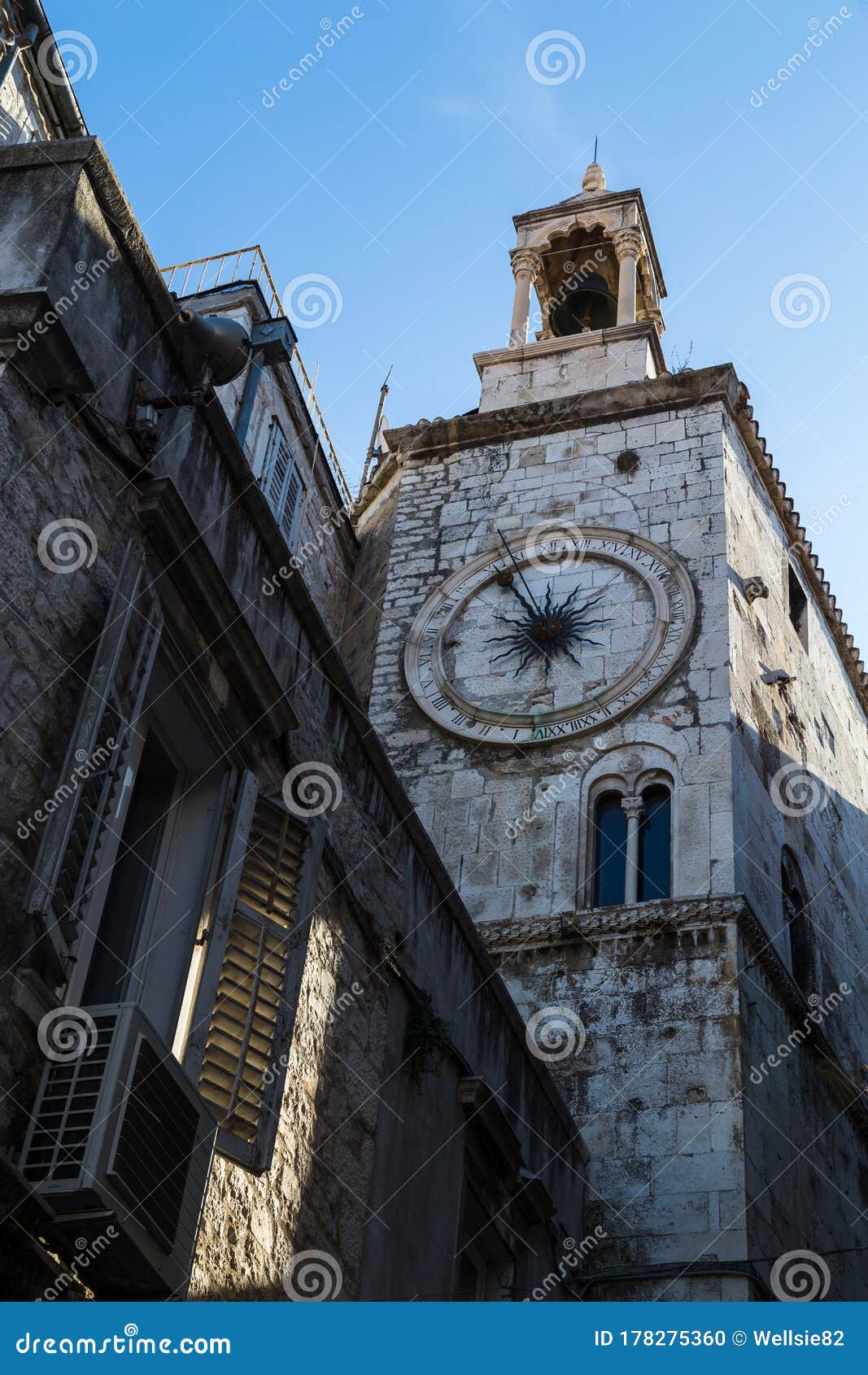 Iron Gate Clock Tower stock photo. Image of unesco, southern - 178275360