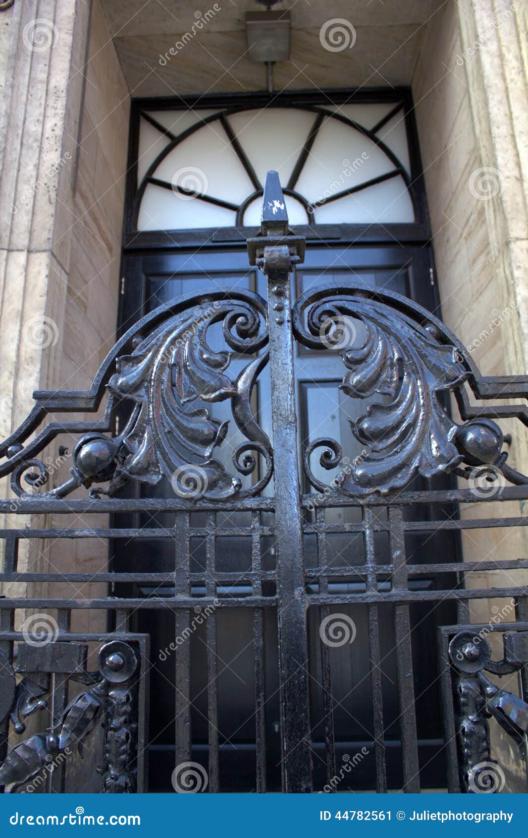 Iron gate stock image. Image of boundary, line, formal - 44782561